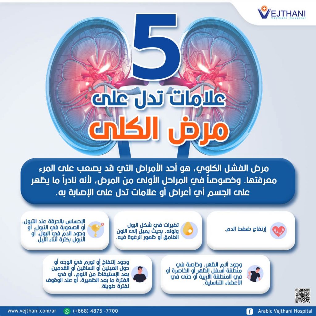 5 علامات تدل على مرض الكلى - Vejthani Hospital | JCI Accredited ...