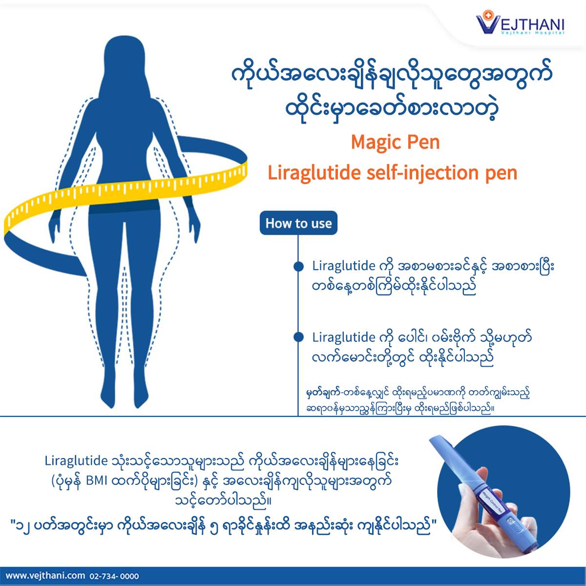 Weight Control Pen: The Magic Pen for Overweight People - Vejthani Hospital