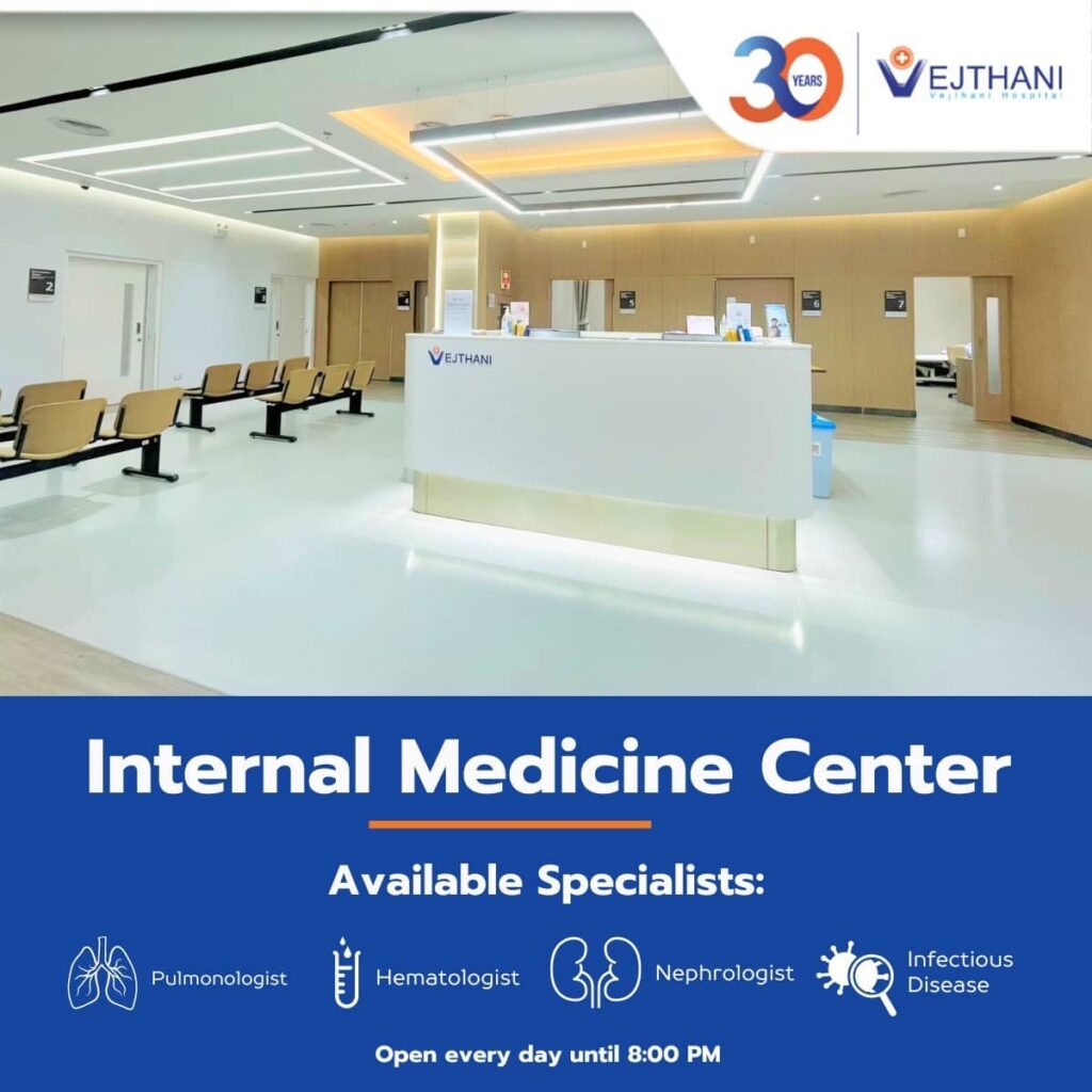 Vejthani Opens Evening Clinics at its Specialized Medical Center