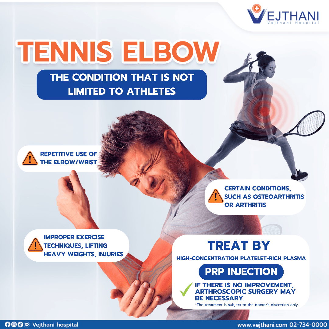 "Tennis Elbow" The Condition That is Not Limited to Athletes - Vejthani ...