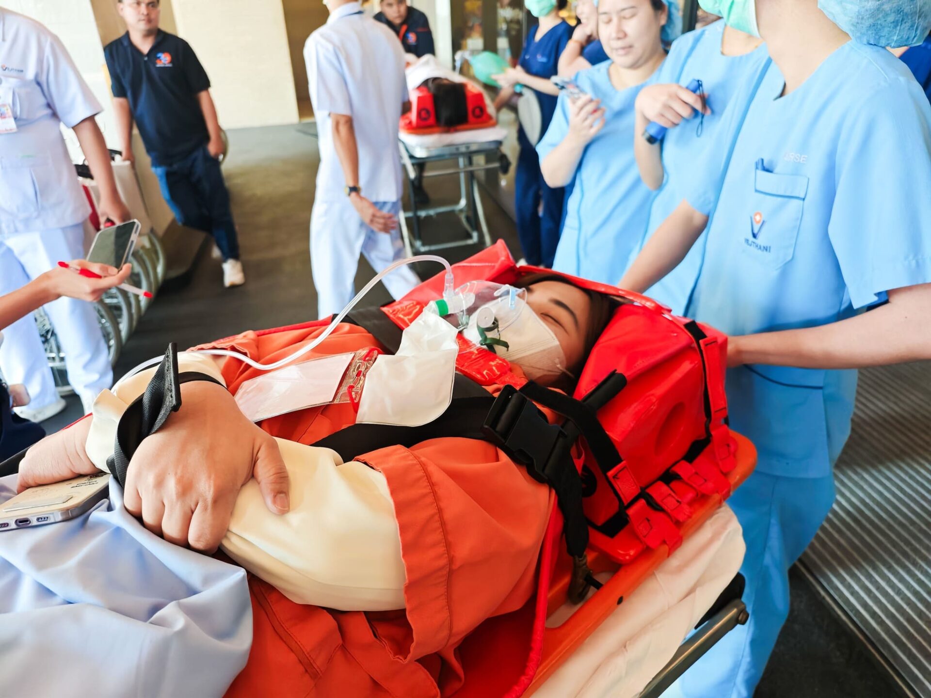 Vejthani Hospital conducted its annual fire drill and evacuation ...