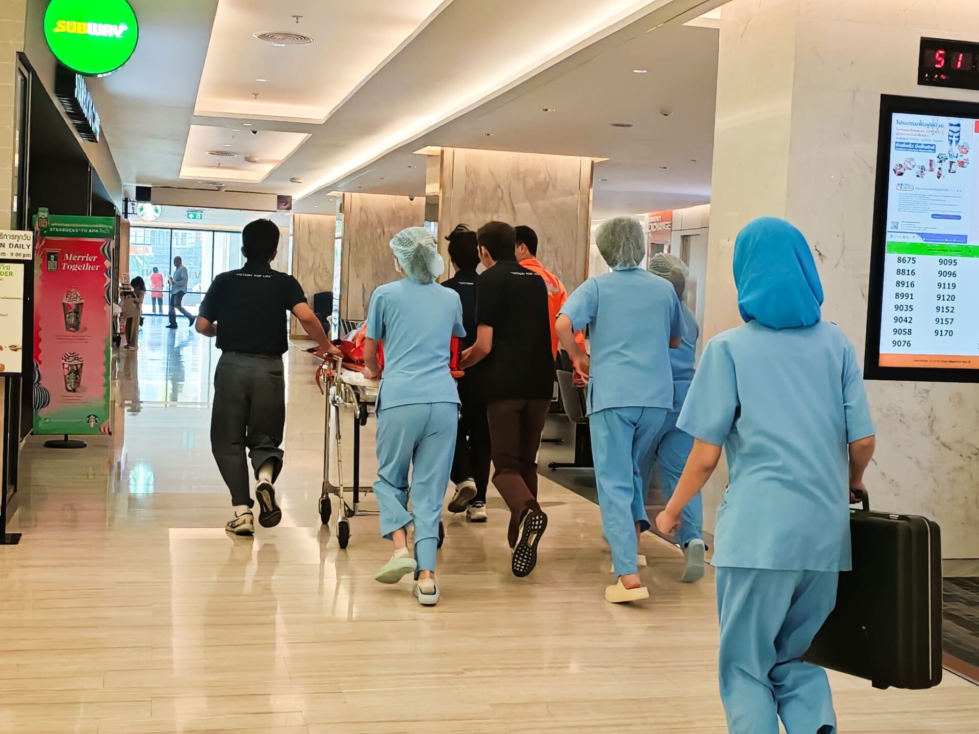 Vejthani Hospital conducted its annual fire drill and evacuation ...