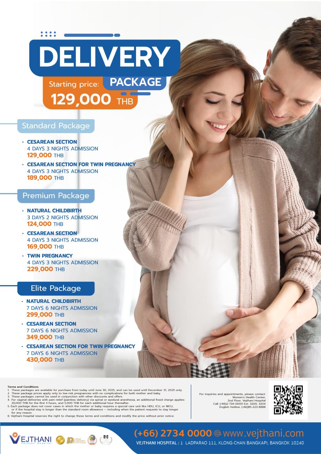 Baby Delivery Packages - Vejthani Hospital | JCI Accredited ...